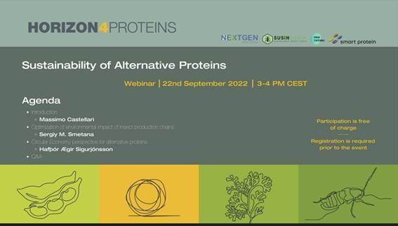 Webinar – “Sustainability of alternative proteins” – EAAP Insects ...